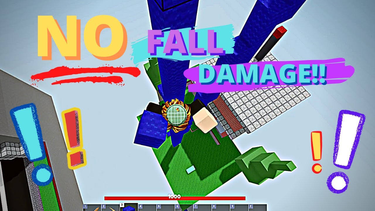How to NOT take FALL DAMAGE in Roblox Bedwars | Roblox glitches - YouTube