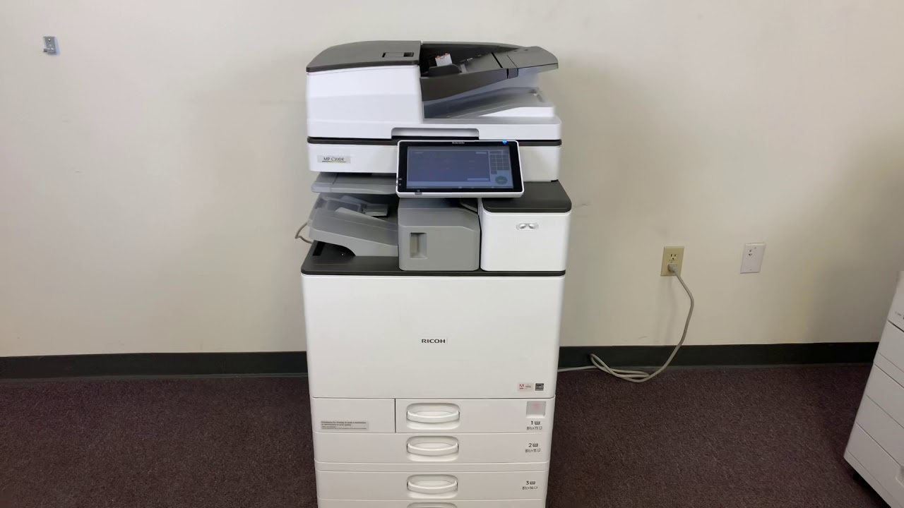 Ricoh MP c3004 - YouTube