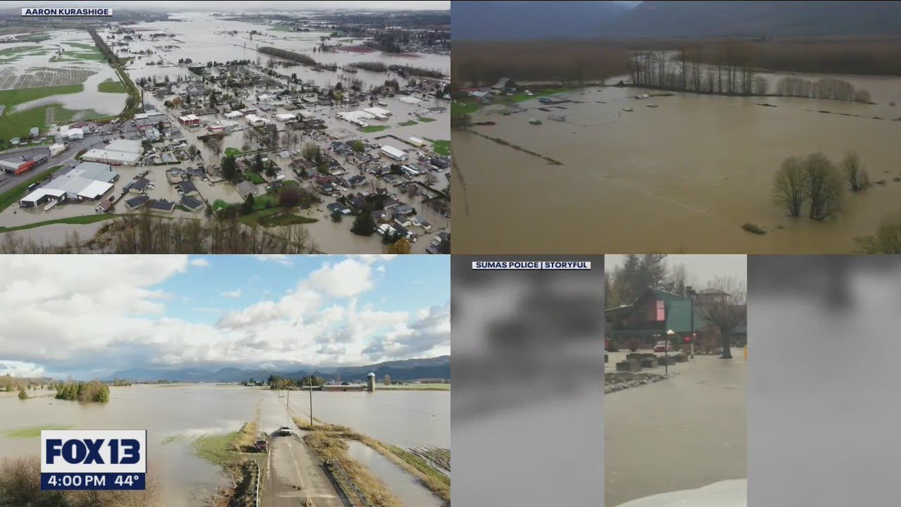 Assessing flood damage in Whatcom County | FOX 13 Seattle - YouTube