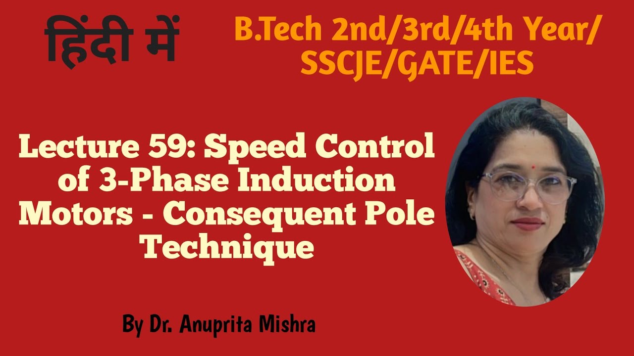 Lecture 59: Speed Control of 3-Phase Induction Motors - Consequent Pole ...