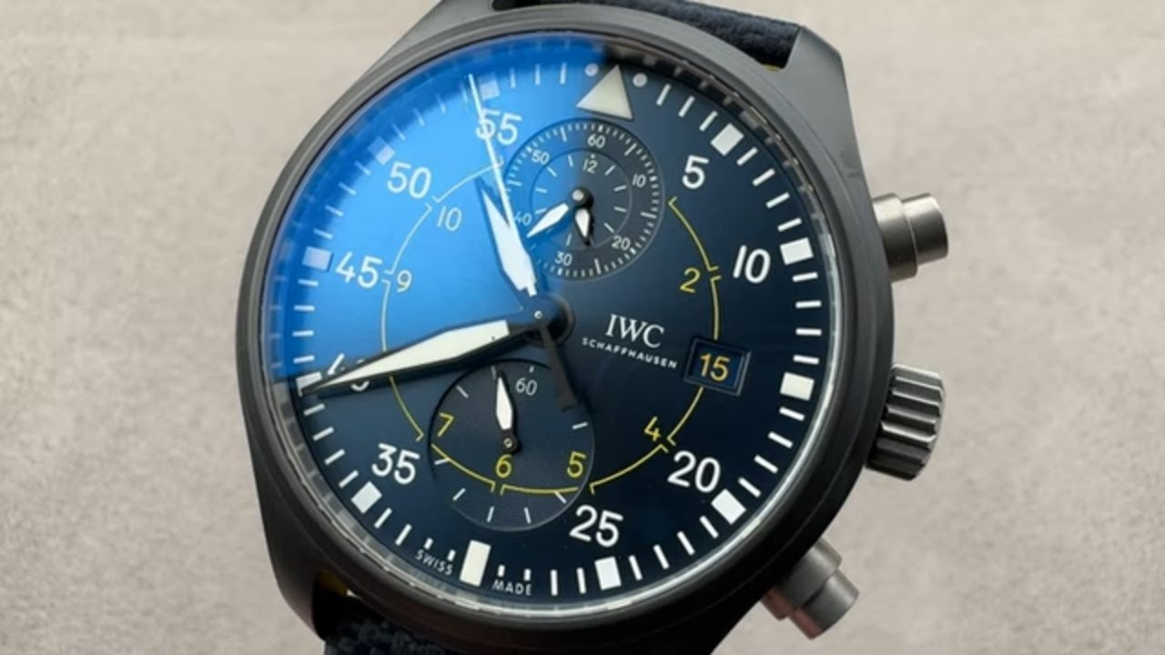 IWC Pilot's Watch Chronograph (IW3890-08) IWC Watch Review - YouTube