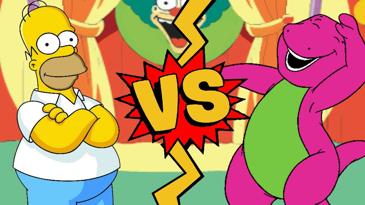 M.U.G.E.N. Battles | Homer Simpson vs Barney | The Simpsons vs Barney ...
