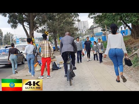 Beautiful Ethiopia Scenery , 🇪🇹 Addis Ababa walking Tour 2024 ...