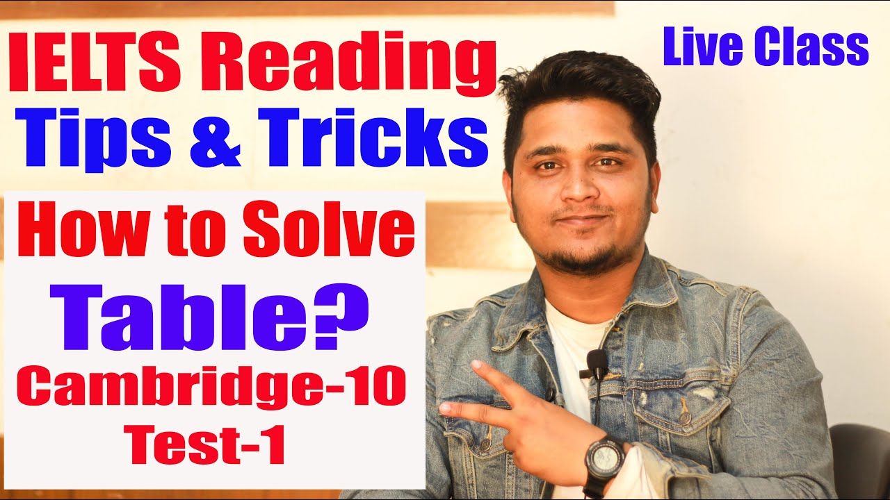 IELTS Reading | How to solve Table | Tips & Tricks for Table Completion ...