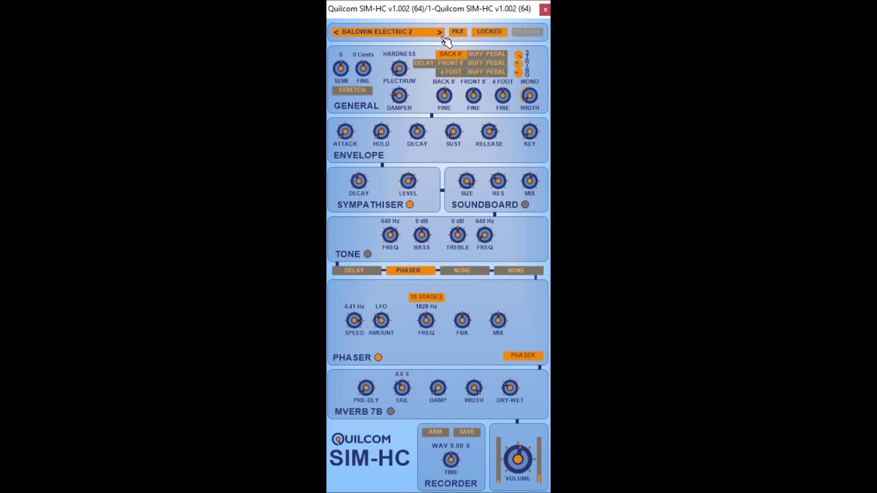 SIM-HC by Quilcom 64-bit free vst plugins - YouTube