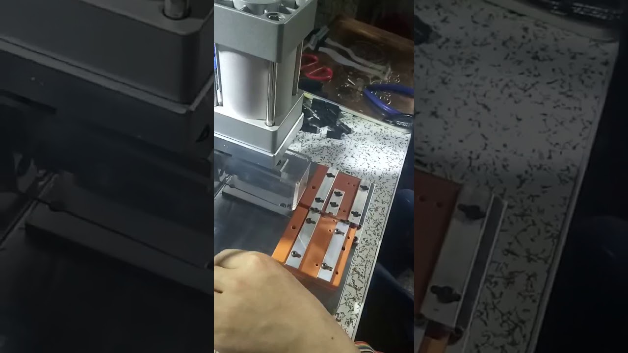 IDC terminal crimping machine, IDC Press Machine - YouTube