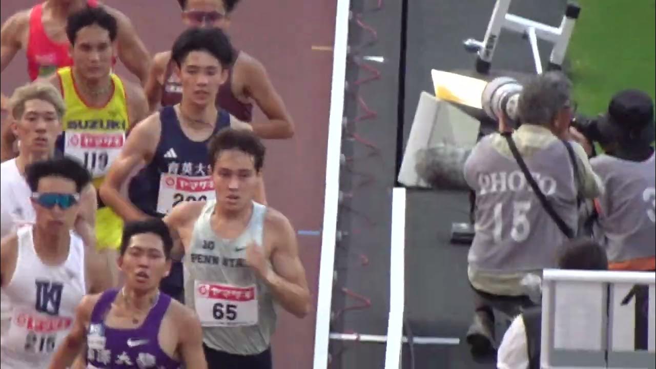 落合晃！男子800m準決勝【第109回日本陸上競技選手権大会】2025/07/04 - YouTube