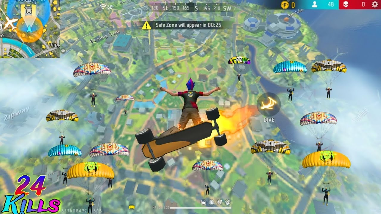 24 kills ☠️ G36+MP5 98%Hadshot Rate ⚡| Solo VS Solo Full Gameplay ...