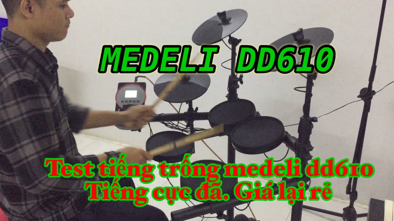 Trống điện tử medeli dd610 - YouTube