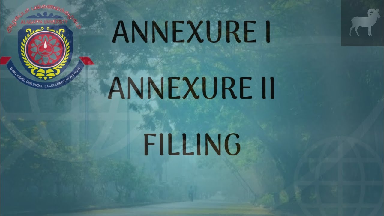 How to fill annexure 1 and annexure 2 || online examination demo ...