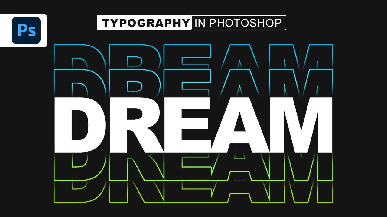 Typography in Photoshop - Easy Tutorial - YouTube