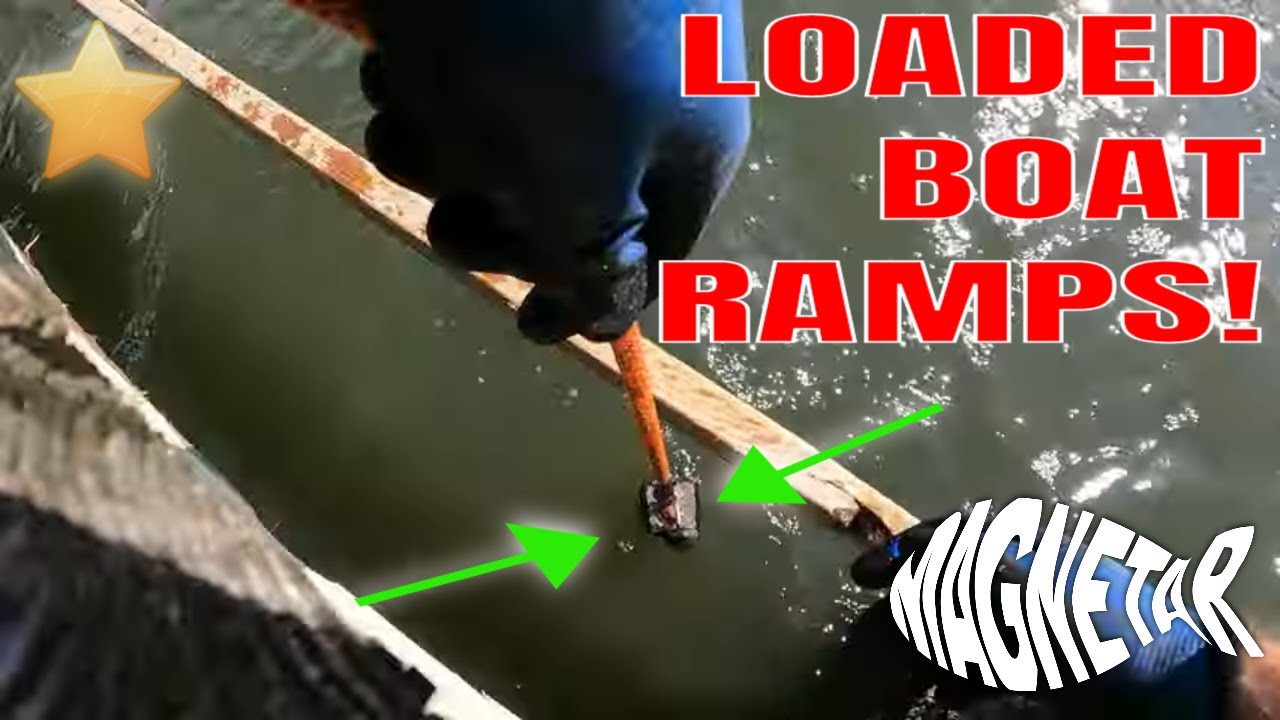 Magnet fishing local boat ramps with the Magnetar MEGACUBE! # ...