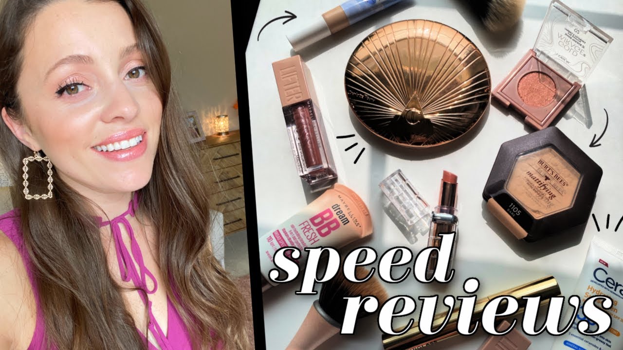 SPEED REVIEWS // *actual* reviews on new makeup I've been trying - YouTube