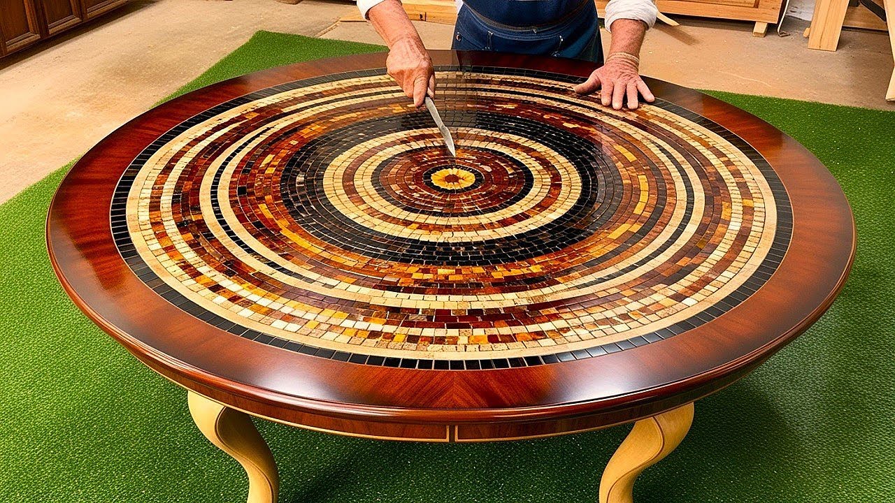 Masterful Woodworking Bending // An Intricate Bent Wood Round Table ...