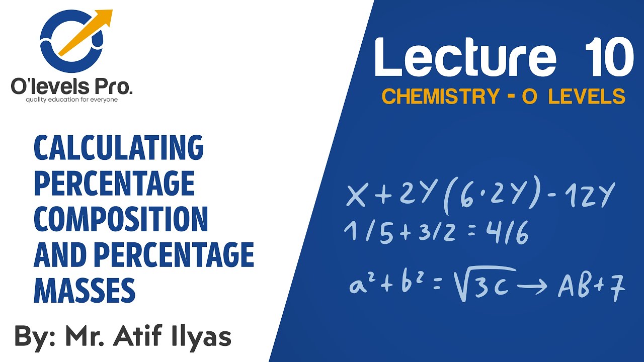 Chemistry Lec 10 | Calculating Percentage Composition and Percentage ...