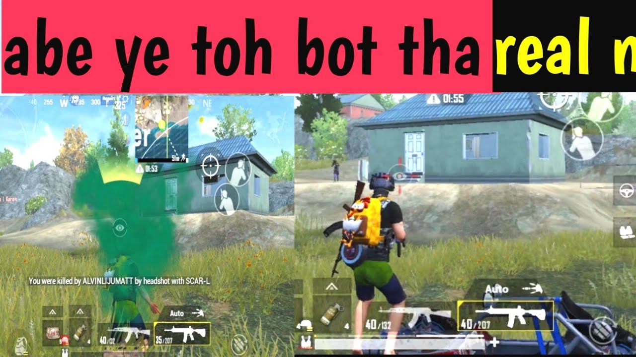 😤This player look like a bot but this happen in Pubg mobile - YouTube