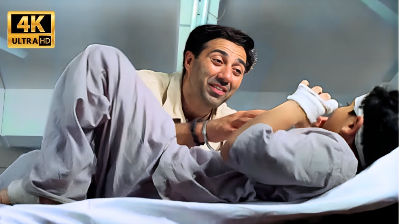 बच्चे को लगा गंभीर सदमा | Champion Scene 6 | Sunny Deol, Rahul Dev ...