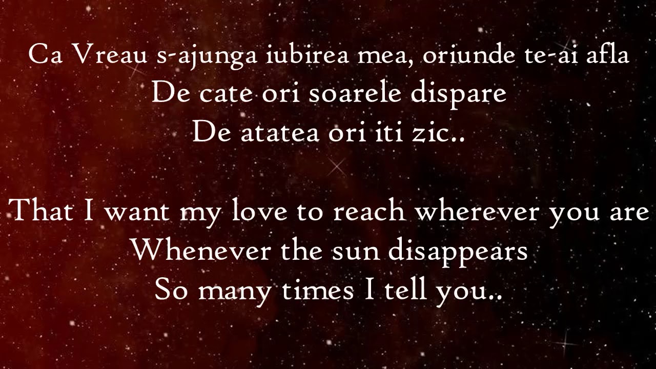 ANTONIA-Iubirea mea (Versuri/Lyrics) English - YouTube