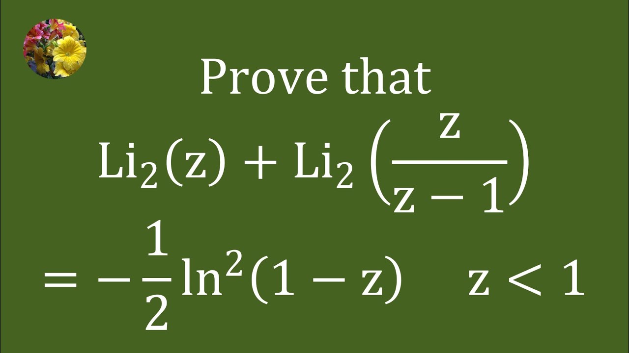 Establishing a Key Functional Equation for the Dilogarithm Function ...