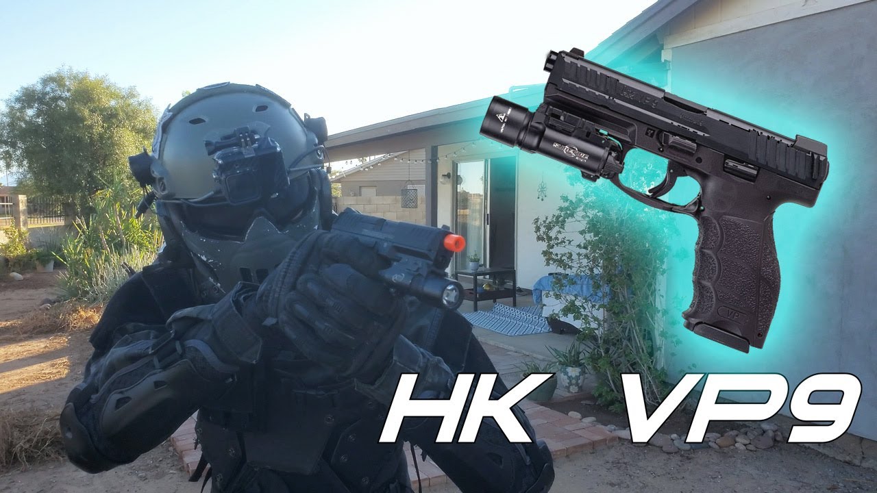 Airsoft VFC HK VP9 Review from Umarex #airsoft #review #umarex - YouTube