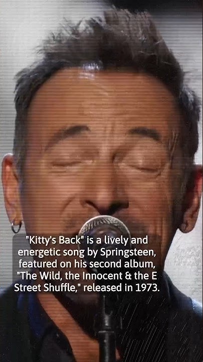 The story behind “Kitty’s Back” by Bruce Springsteen - YouTube