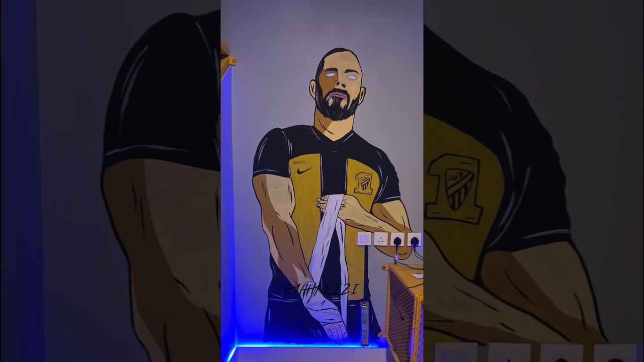 اكسبلور Follow Fypシ Graffitiart رسم بنزيما الاتحاد العميد Youtube
