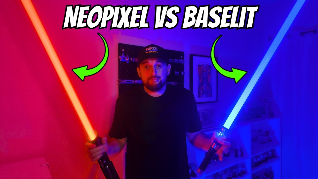 Which Lightsaber is Right for YOU? Baselit vs Neopixel! - YouTube