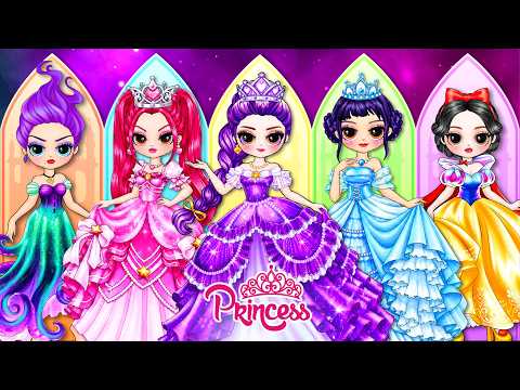 What If Huntrix Met Disney Princesses? Princess Glow Up! | DIY Fashion Paper Dolls