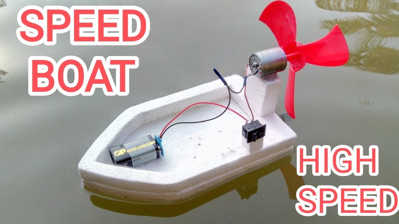 How to make speed boat at home | Speed boat kaise banai - YouTube