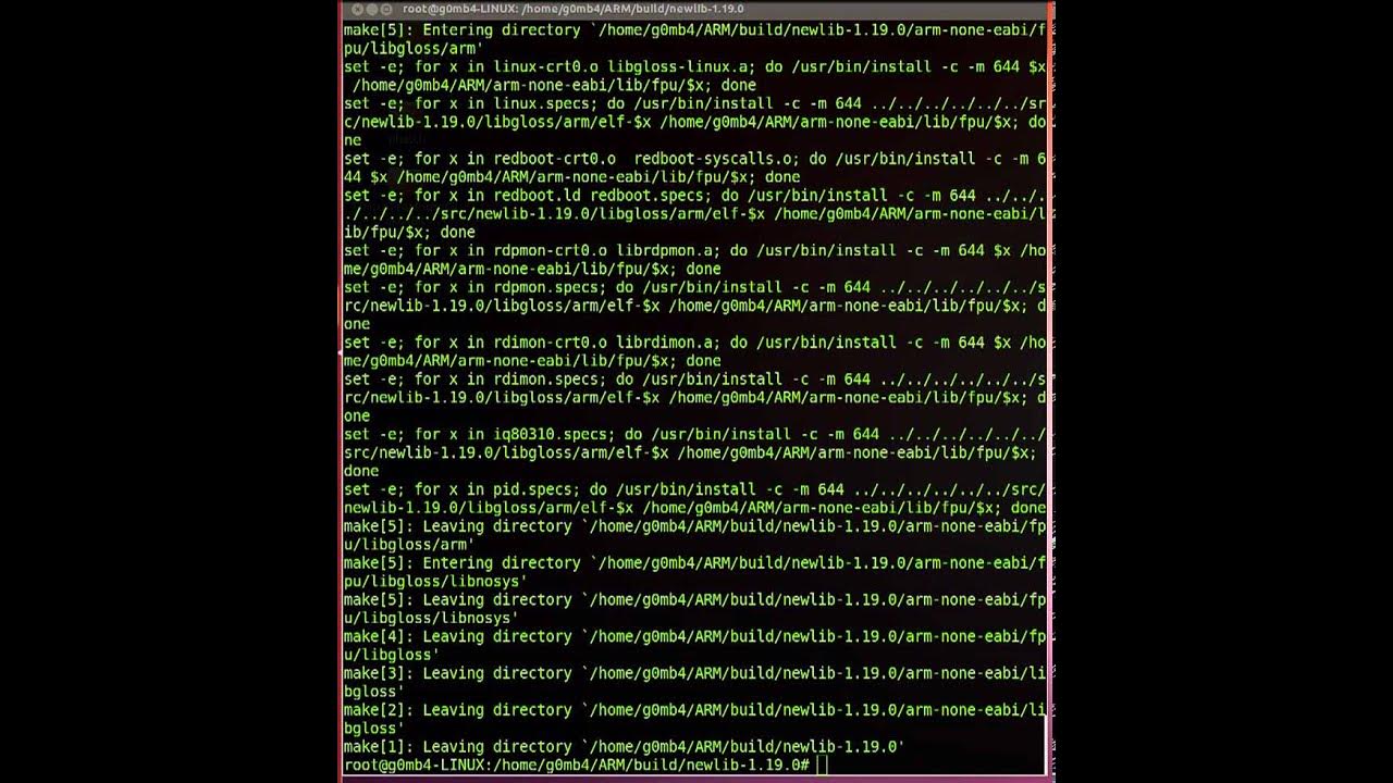 Arm None Eabi Gcc Downloadbuildinstall On Ubuntu Part2 Youtube 0691