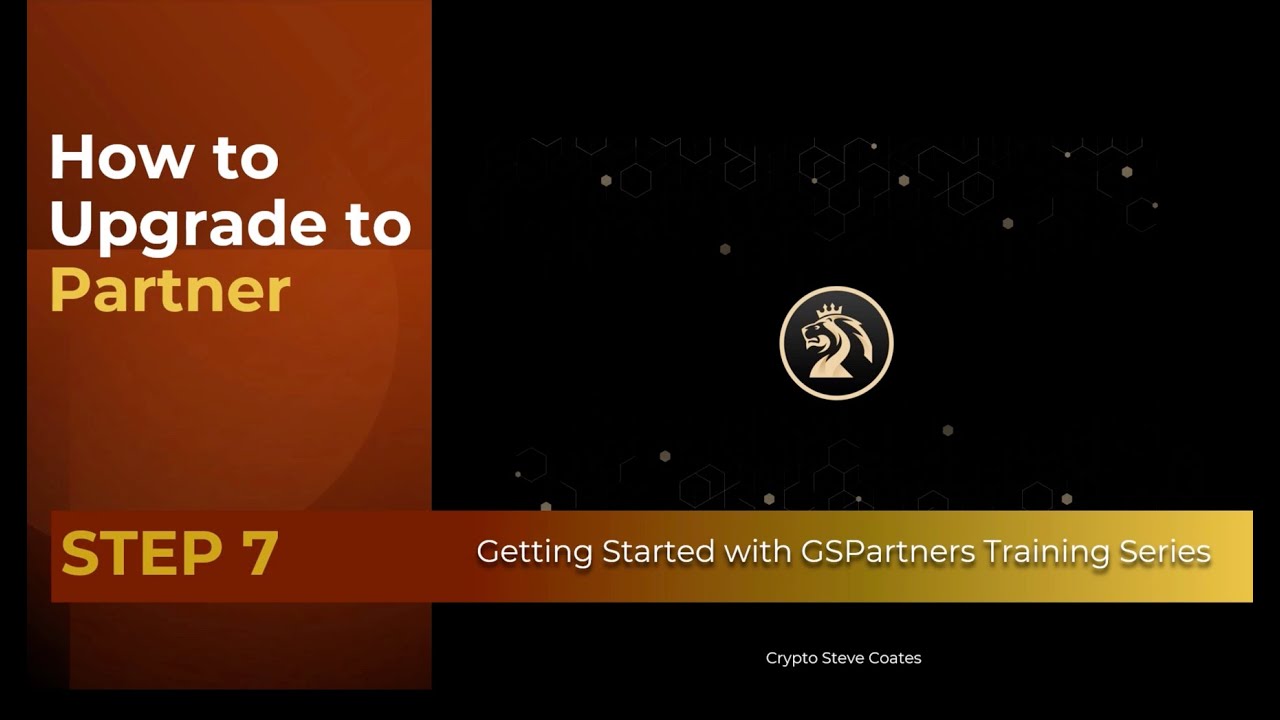 How To Upgrade to Partner - Step 7 - YouTube