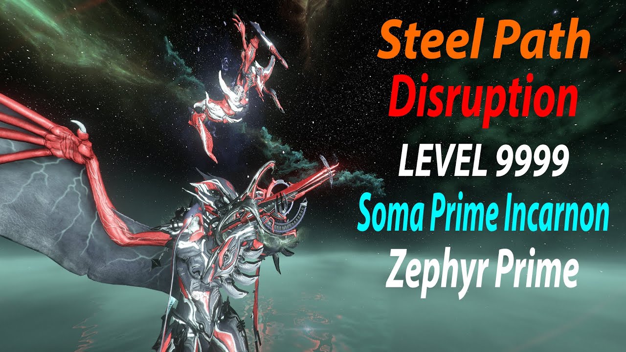 Warframe Steel Path Solo Disruption Cap level 9999 | ZEPHYR PRIME ...