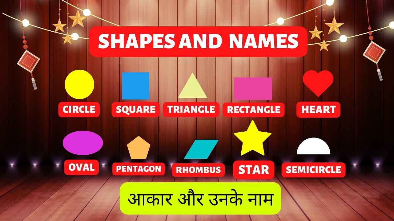 SHAPES | NAMES OF SHAPES | SHAPES NAMES IN ENGLISH | BASIC SHAPES - YouTube