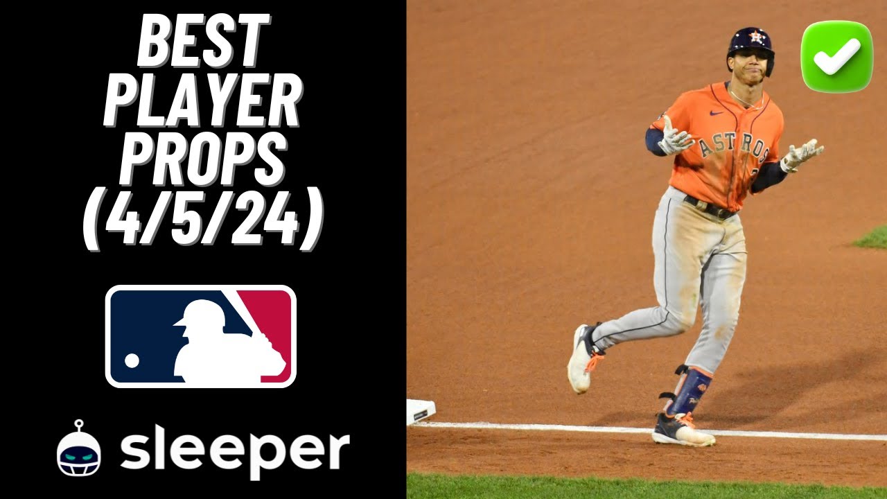 (5-0 SWEEP) BEST MLB Player Props Today | 4/5/24 - YouTube