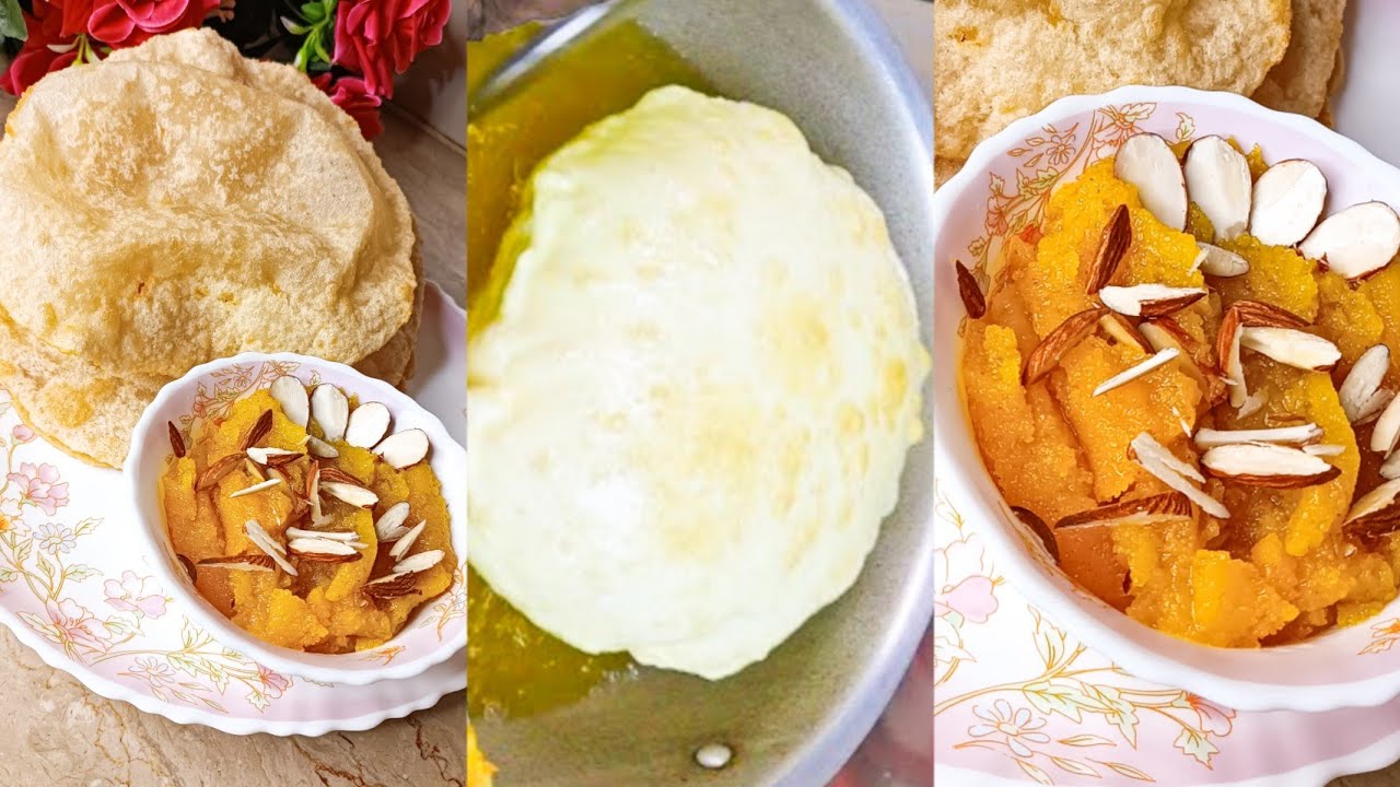 Halwa Puri Recipe- Halwa Recipe- Poori Recipe - Sunday special ...
