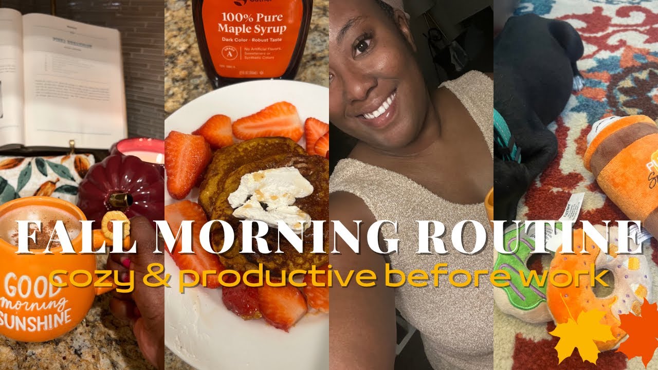 6 AM FALL MORNING ROUTINE BEFORE WORK// realistic & cozy - YouTube