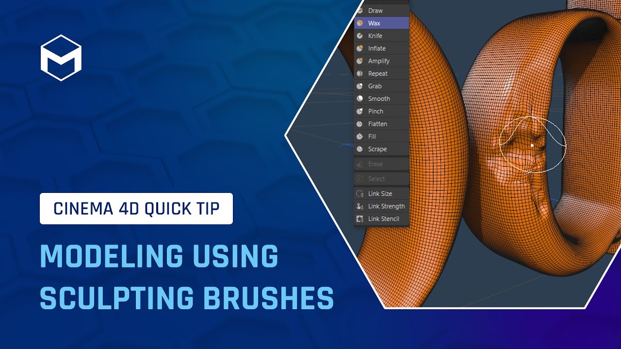 #C4DQuickTip 122: Modeling Using sculpting Brushes in Cinema 4D - YouTube