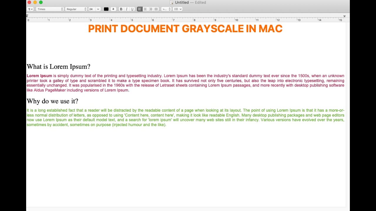 How To Print Black White In Mac YouTube How To Print Black White In Mac YouTube