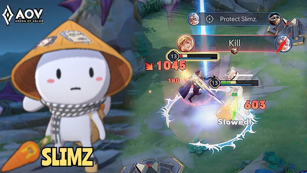 AOV : SLIMZ GAMEPLAY|ARENA OF VALOR LIÊNQUÂNMOBILE ROV COT - YouTube