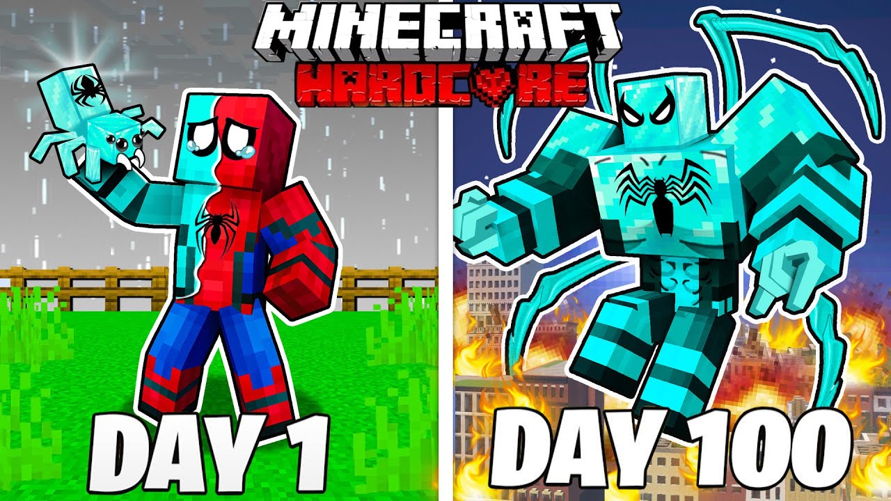 I Survived 100 Days As DIAMOND SPIDERMAN In HARDCORE Minecraft YouTube i-survived-100-days-as-diamond-spiderman-in-hardcore-minecraft-youtube