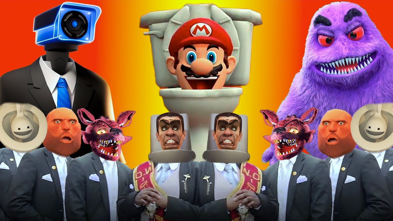 Cameraman & Mario & Grimace Shake - SUPER Coffin Dance MEGAMIX (Remix ...