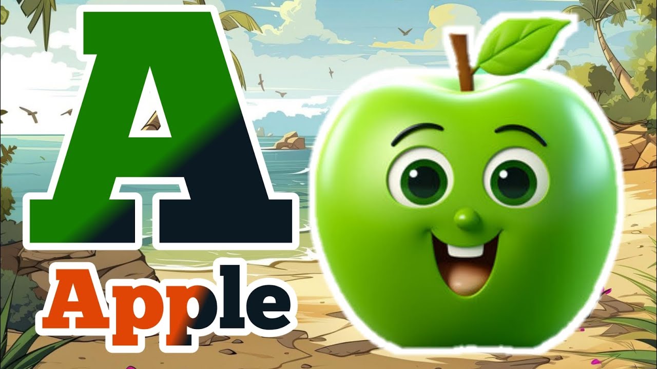 Learn A for Apple Part 9 for Kids | Fun Educational Nursery Rhyme - YouTube