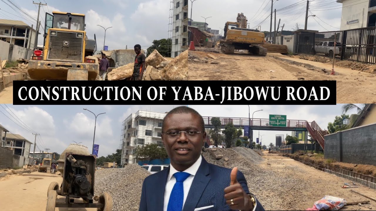 Construction Of Yaba,Alagomeji And Jibowu Road Construction - YouTube