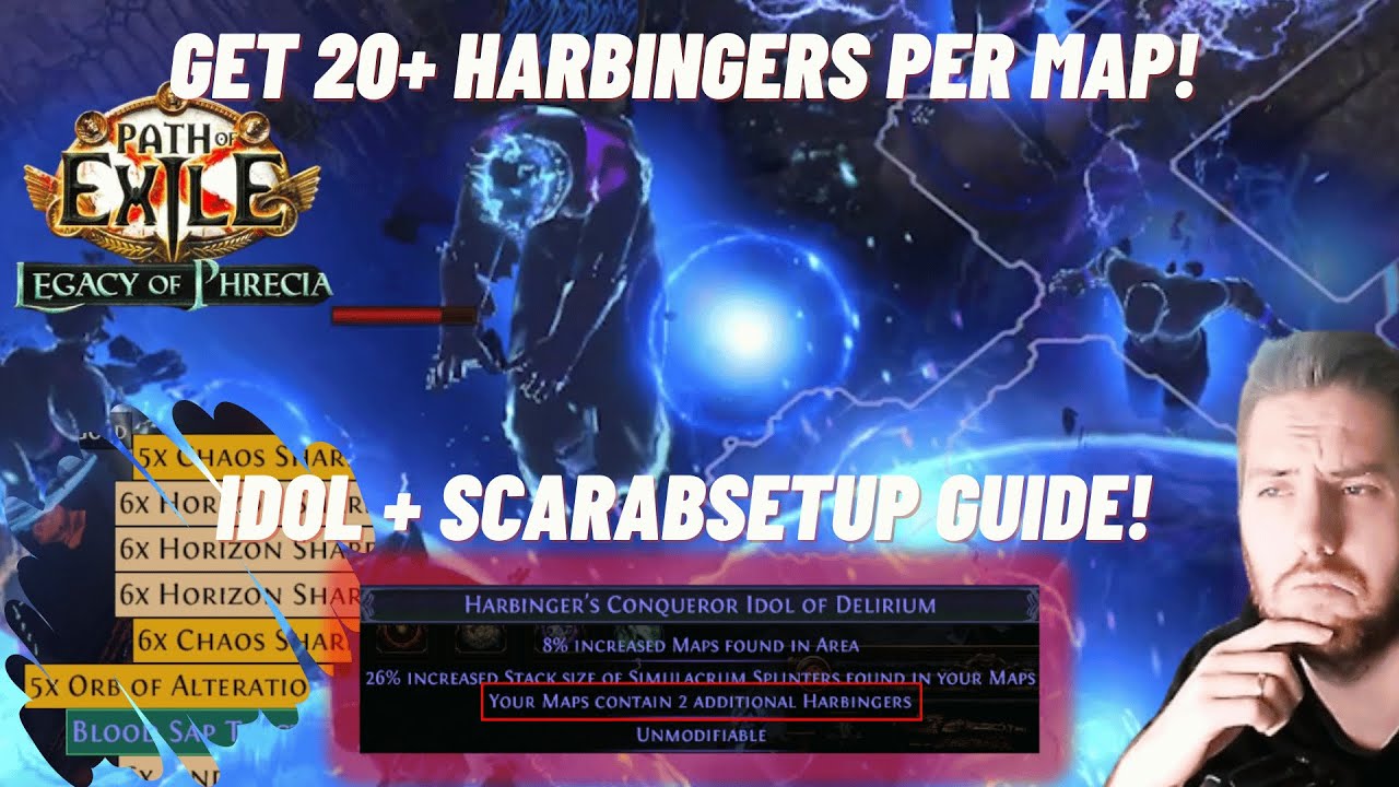 20+ Harbinger BOSSES PER MAP! - Path of Exile Legacy OF PHRECIA IDOL ...