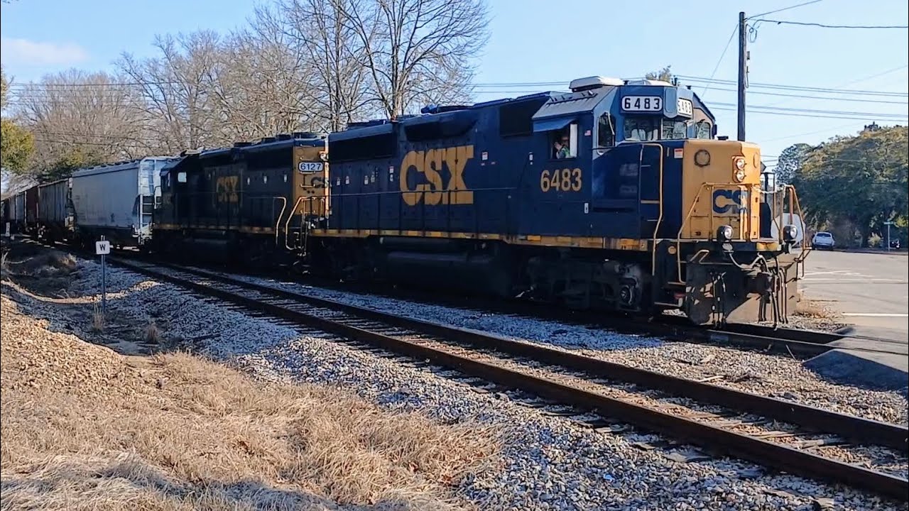 CSX Y102 at Devine Jct Columbia SC going back to Cayce yard on the CSX Eastover Subdivision ...