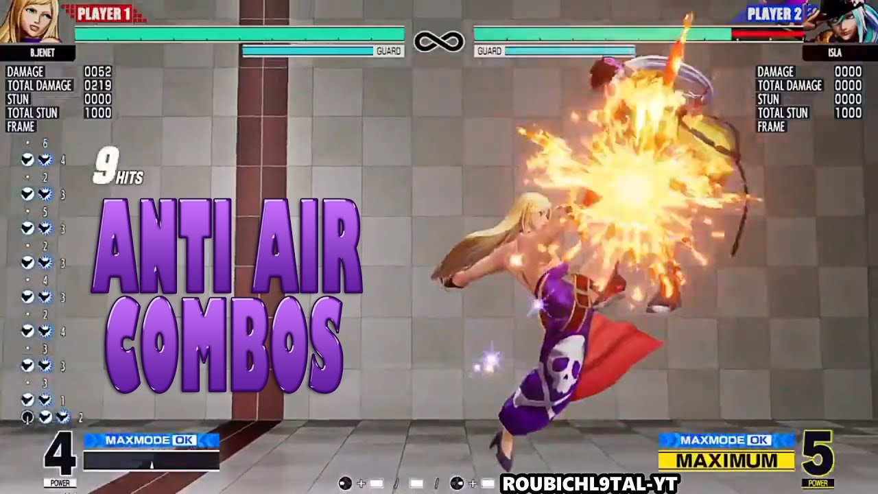 KOF XV: JENET - Practical Anti-air Combos. - YouTube