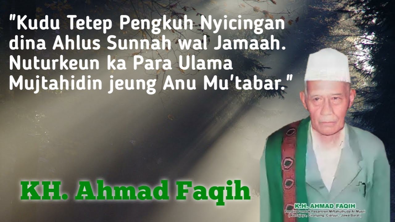 Biografi Mama Syaikhuna Kh. Ahmad Faqih - YouTube
