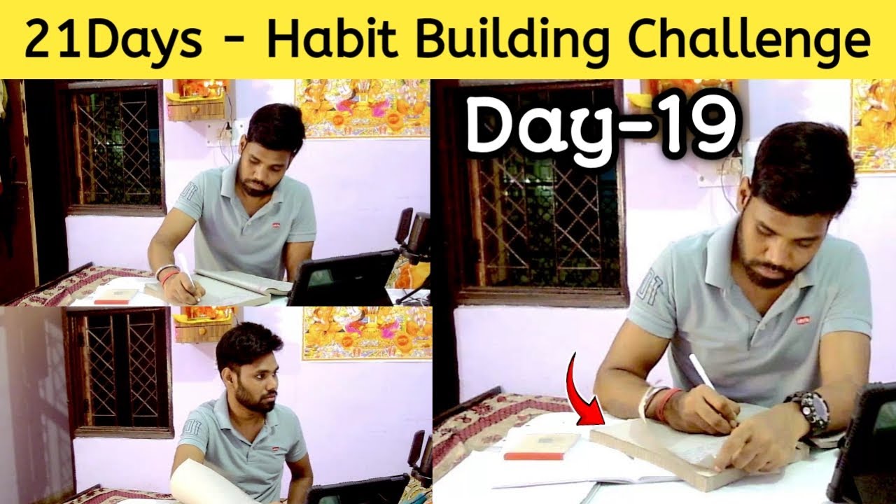 16 Hours Study Vlog | 21 Days Habit Building Challenge Day-19 - YouTube
