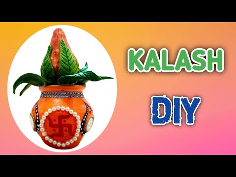 How to make KALASH by wall putty ||DIY|| - YouTube