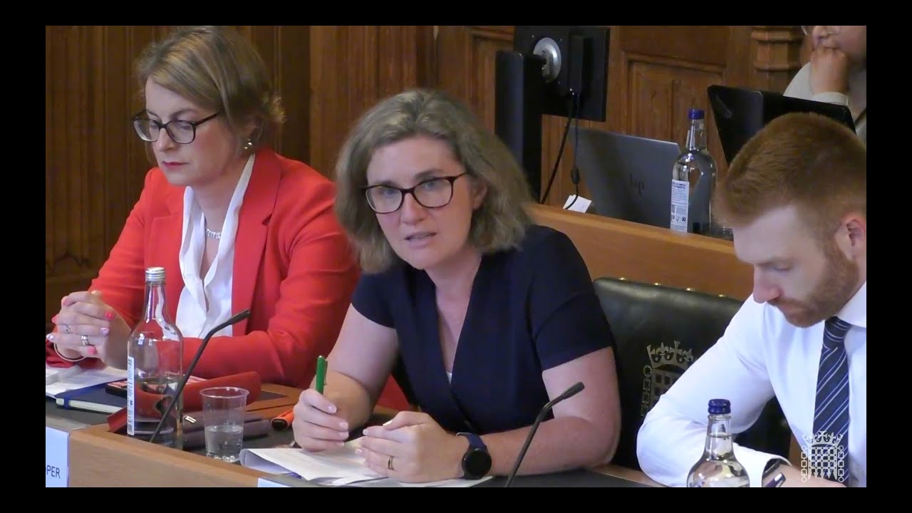 Dr Beccy Cooper at the Health and Social Care Committee session on the ...